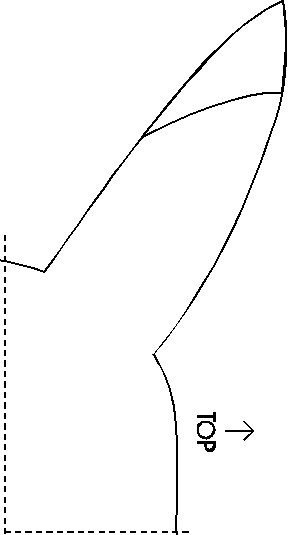 Pattern For Right Ear Of Pikachu Costume